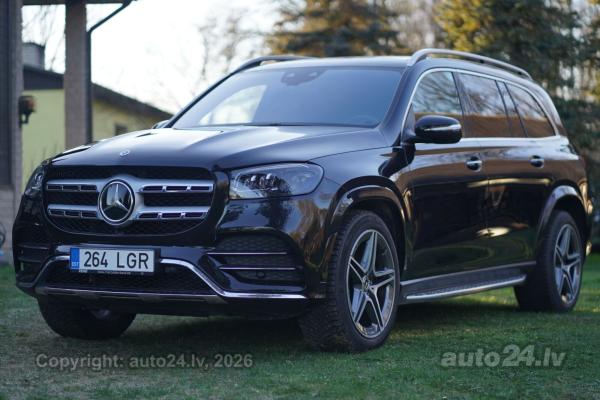 Melns Mercedes-Benz GLS-Class 2020 Tartu, ar dzinēja tilpumu 2.90 L un nobraukumu 63 tūkst. km par 79000 €, foto  vietnē AUTOMOTO.COM.LV