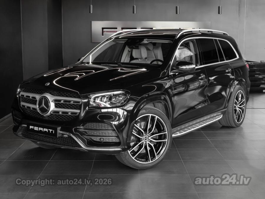 Melns Mercedes-Benz GLS-Class 2021 Tallina, ar dzinēja tilpumu 2.90 L un nobraukumu 136 tūkst. km par 69900 €, foto 1 vietnē AUTOMOTO.COM.LV