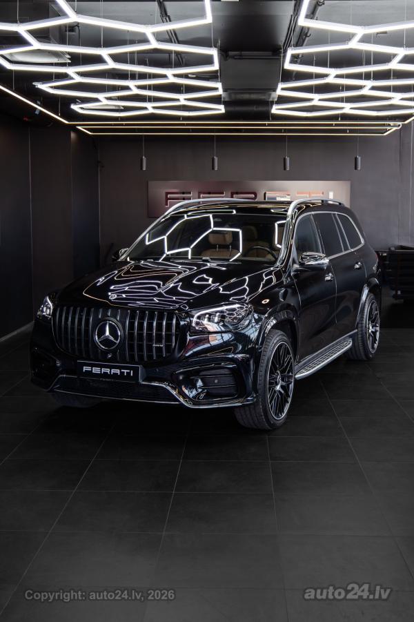 Melns Mercedes-Benz GLS-Class 2024 Tallina, ar dzinēja tilpumu 3.00 L un nobraukumu 32 tūkst. km par 114990 €, foto  vietnē AUTOMOTO.COM.LV