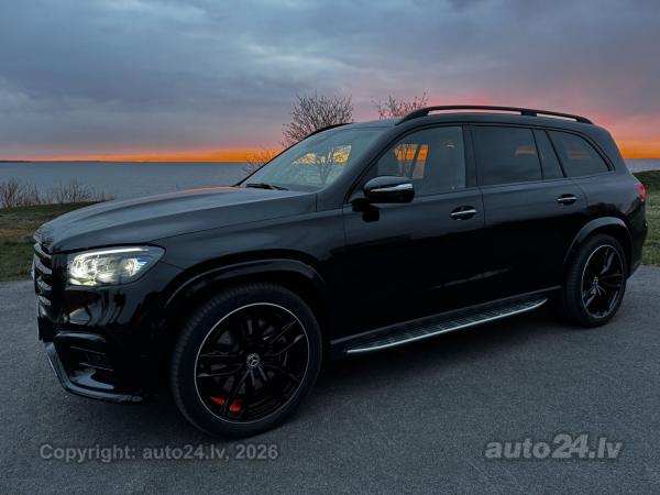 Melns Mercedes-Benz GLS-Class 2025 Tallina, ar dzinēja tilpumu 3.00 L un nobraukumu 7 tūkst. km par 99900 €, foto 1 vietnē AUTOMOTO.COM.LV