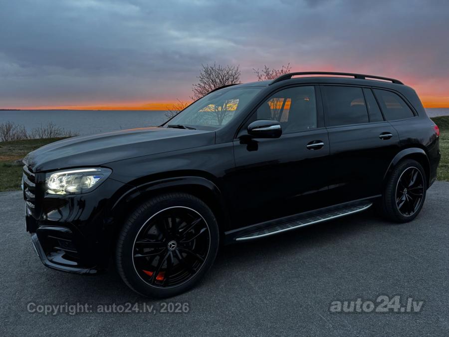 Black Mercedes-Benz GLS-Class 2025 in Tallinn, with an engine capacity of 3.00 L and mileage of 7 thousand km for 99900 €, photo 1 on AUTOMOTO.COM.LV