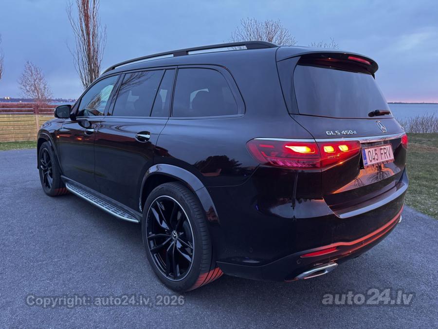 Black Mercedes-Benz GLS-Class 2025 in Tallinn, with an engine capacity of 3.00 L and mileage of 7 thousand km for 99900 €, photo 3 on AUTOMOTO.COM.LV