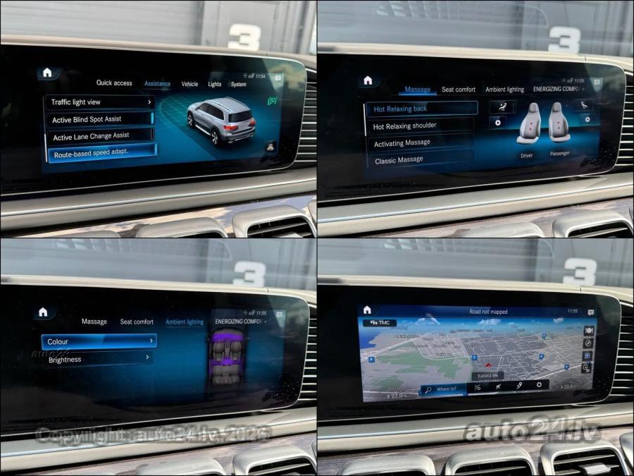 Melns Mercedes-Benz GLS-Class 2020 Tallina, ar dzinēja tilpumu 2.90 L un nobraukumu 66 tūkst. km par 74990 €, foto 21 vietnē AUTOMOTO.COM.LV
