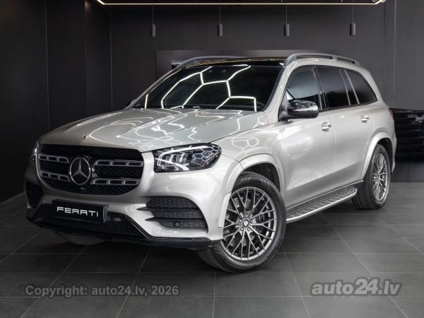 Pelēks Mercedes-Benz GLS-Class 2022 Tallina, ar dzinēja tilpumu 2.90 L un nobraukumu 125 tūkst. km par 74990 €, foto 1 vietnē AUTOMOTO.COM.LV