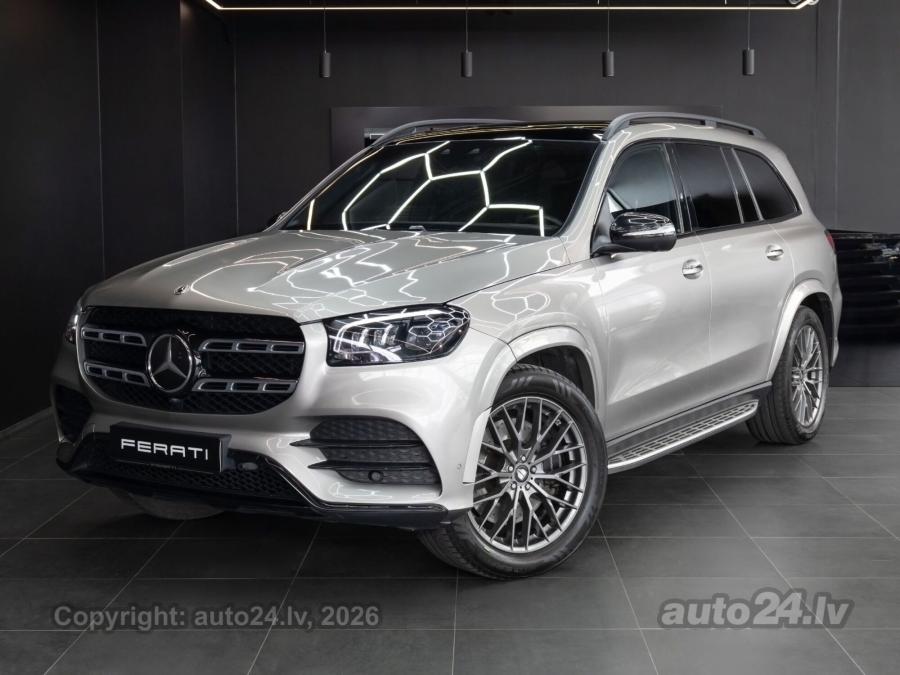 Grey Mercedes-Benz GLS-Class 2022 in Tallinn, with an engine capacity of 2.90 L and mileage of 125 thousand km for 74990 €, photo 1 on AUTOMOTO.COM.LV
