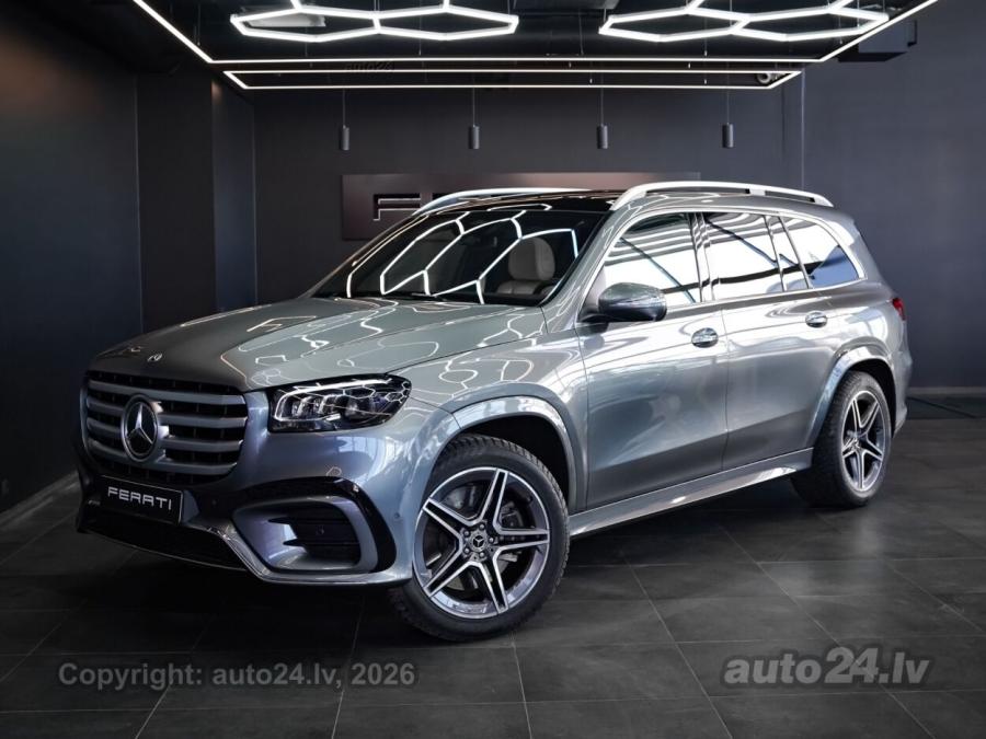 Pelēks Mercedes-Benz GLS-Class 2024 Tallina, ar dzinēja tilpumu 3.00 L un nobraukumu 3 tūkst. km par 121900 €, foto 1 vietnē AUTOMOTO.COM.LV
