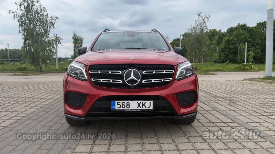 Sarkans Mercedes-Benz GLS-Class 2018 Tallina, ar dzinēja tilpumu 3.00 L un nobraukumu 148 tūkst. km par 44900 €, foto 1 vietnē AUTOMOTO.COM.LV