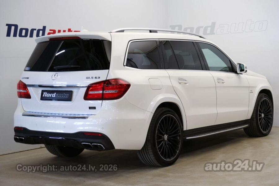 White Mercedes-Benz GLS-Class 2016 in Tallinn, with an engine capacity of 5.50 L and mileage of 80 thousand km for 54900 €, photo 2 on AUTOMOTO.COM.LV
