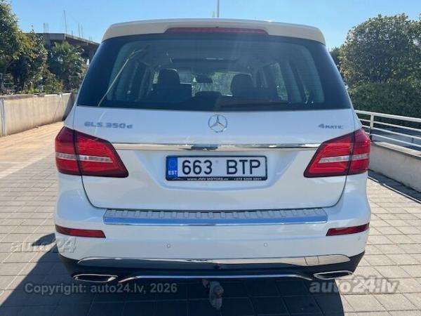 White Mercedes-Benz GLS-Class 2016 in Tallinn, with an engine capacity of 3.00 L and mileage of 251 thousand km for 24000 €, photo 4 on AUTOMOTO.COM.LV