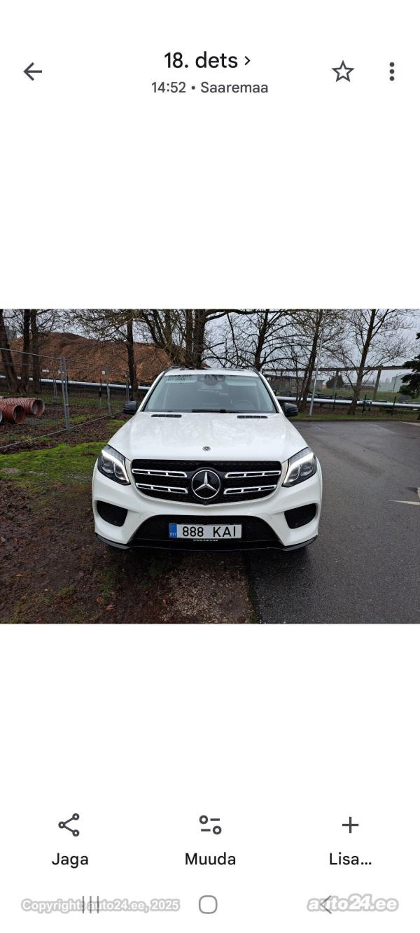 Balts Mercedes-Benz GLS-Class 2017 Tallina, ar dzinēja tilpumu 3.00 L un nobraukumu 180 tūkst. km par 48000 €, foto 4 vietnē AUTOMOTO.COM.LV