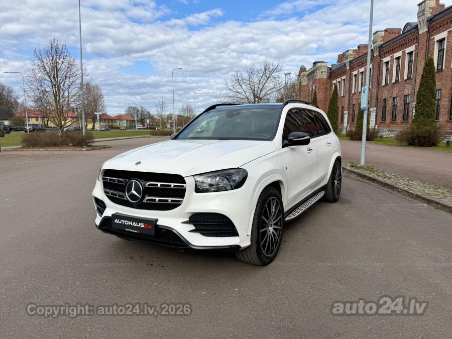 White Mercedes-Benz GLS-Class 2020 in Tallinn, with an engine capacity of 2.90 L and mileage of 137 thousand km for 62900 €, photo 8 on AUTOMOTO.COM.LV
