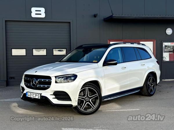 Balts Mercedes-Benz GLS-Class 2021 Narva, ar dzinēja tilpumu 2.90 L un nobraukumu 156 tūkst. km par 82900 €, foto  vietnē AUTOMOTO.COM.LV
