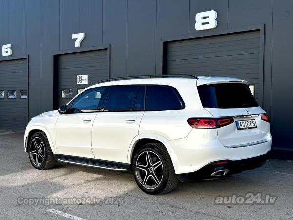 White Mercedes-Benz GLS-Class 2021 in Narva, with an engine capacity of 2.90 L and mileage of 156 thousand km for 82900 €, photo 3 on AUTOMOTO.COM.LV