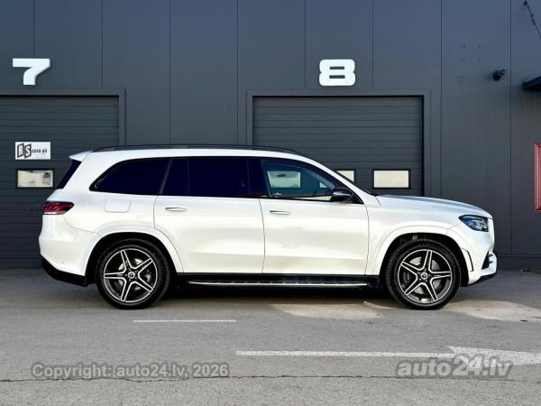 White Mercedes-Benz GLS-Class 2021 in Narva, with an engine capacity of 2.90 L and mileage of 156 thousand km for 82900 €, photo 7 on AUTOMOTO.COM.LV