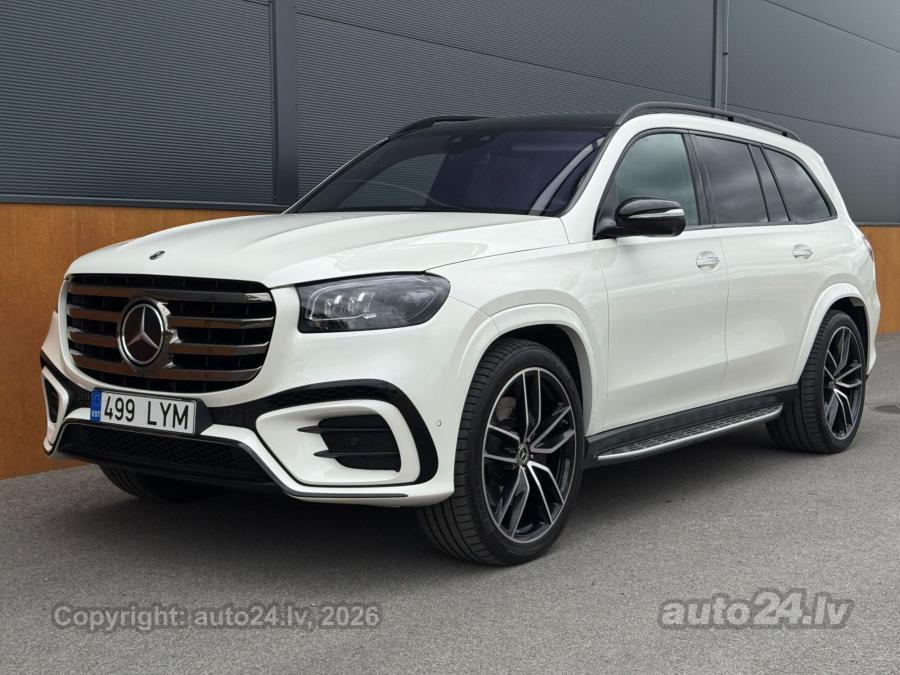 Balts Mercedes-Benz GLS-Class 2023 Tallina, ar dzinēja tilpumu 3.00 L un nobraukumu 56 tūkst. km par 93900 €, foto 1 vietnē AUTOMOTO.COM.LV