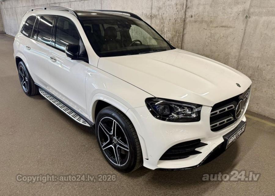 White Mercedes-Benz GLS-Class 2020 in Tallinn, with an engine capacity of 2.90 L and mileage of 149 thousand km for 67995 €, photo 1 on AUTOMOTO.COM.LV