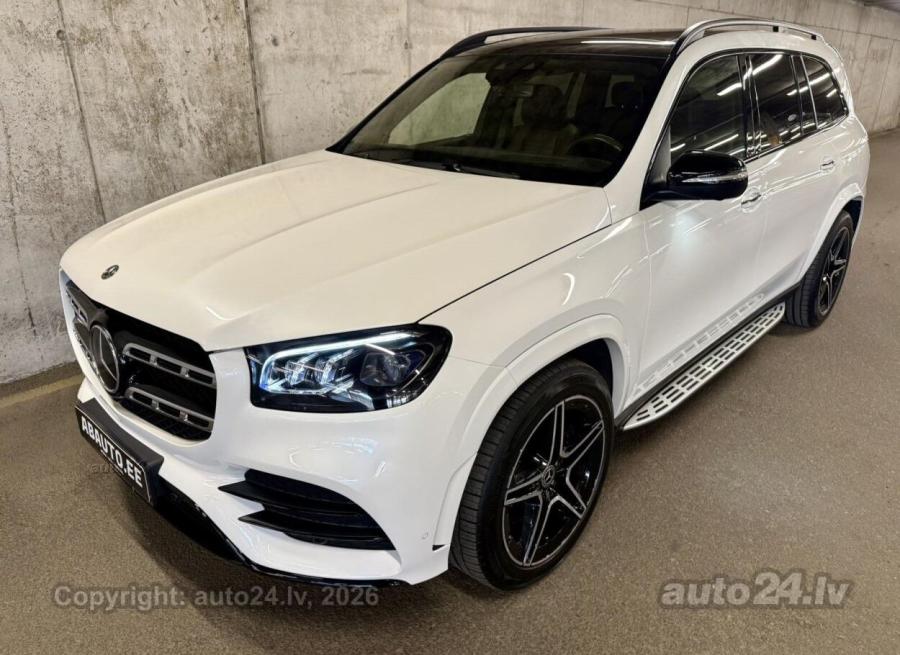 White Mercedes-Benz GLS-Class 2020 in Tallinn, with an engine capacity of 2.90 L and mileage of 149 thousand km for 67995 €, photo 3 on AUTOMOTO.COM.LV