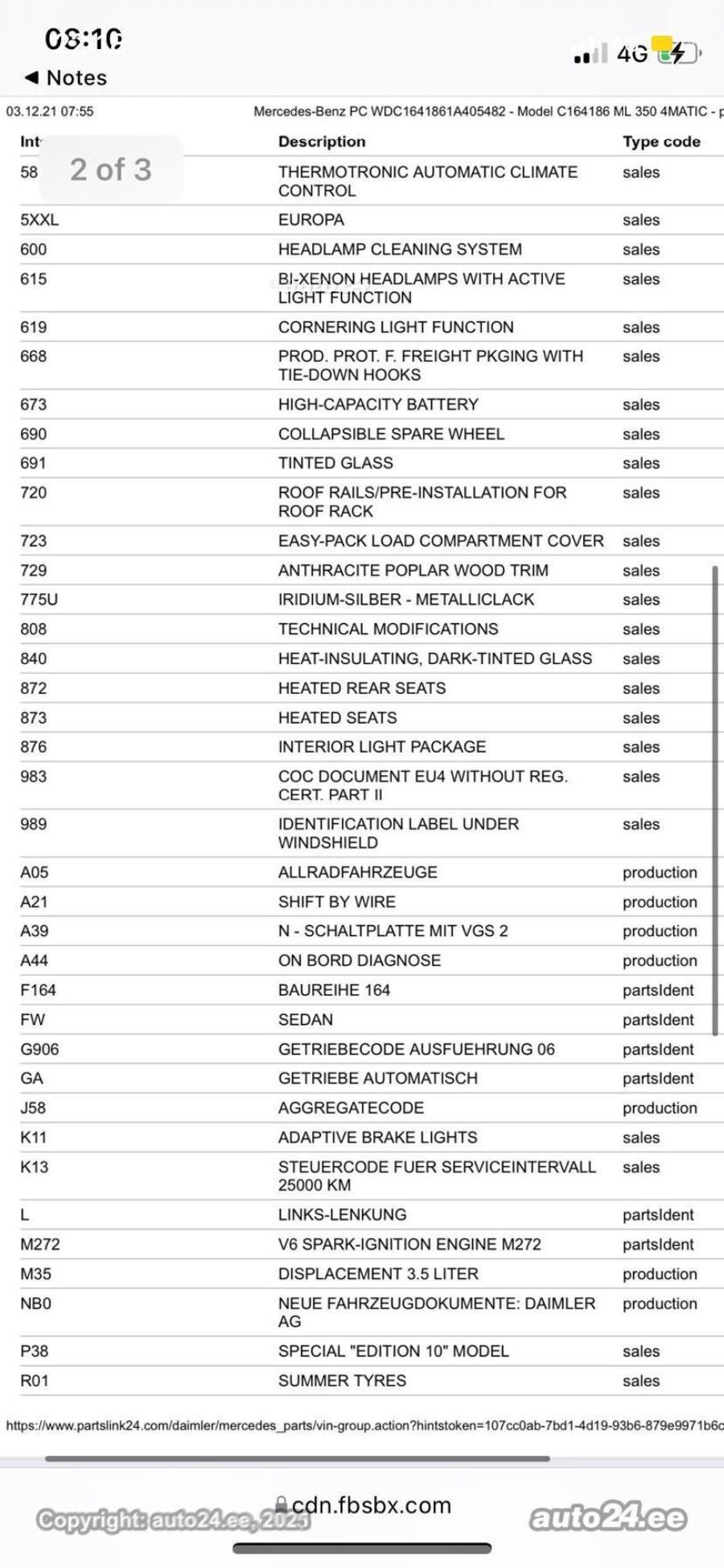 Pelēks Mercedes-Benz M-Class 2010 Tallina, ar dzinēja tilpumu 3.50 L un nobraukumu 240 tūkst. km par 10900 €, foto 20 vietnē AUTOMOTO.COM.LV