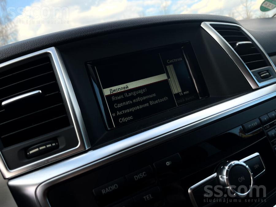 Grey Mercedes-Benz ML 250 2014 in Jelgava, with an engine capacity of 2.20 L and mileage of 178 thousand km for 17490 €, photo 13 on AUTOMOTO.COM.LV