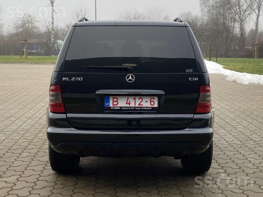 Melns Mercedes-Benz ML 270 2004 Rīga, ar dzinēja tilpumu 2.70 L un nobraukumu 0 tūkst. km par 8500 €, foto 6 vietnē AUTOMOTO.COM.LV