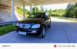 Black Mercedes-Benz ML 270 2004 in Rezekne, with an engine capacity of 2.70 L and mileage of 283 thousand km for 4950 €, photo  on AUTOMOTO.COM.LV