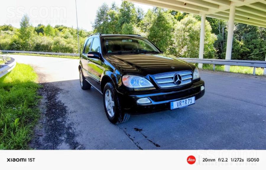Melns Mercedes-Benz ML 270 2004 Rēzekne, ar dzinēja tilpumu 2.70 L un nobraukumu 283 tūkst. km par 4950 €, foto 8 vietnē AUTOMOTO.COM.LV