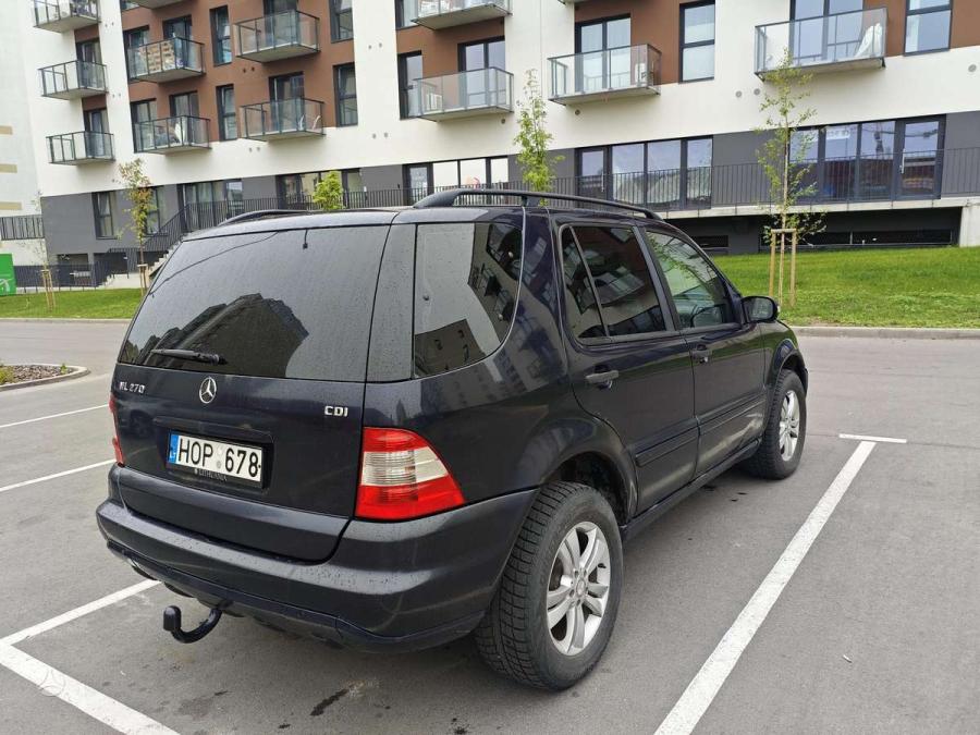 Zils Mercedes-Benz ML 270 2002 Viļņa, ar dzinēja tilpumu 2.69 L un nobraukumu 494 tūkst. km par 2800 €, foto 1 vietnē AUTOMOTO.COM.LV