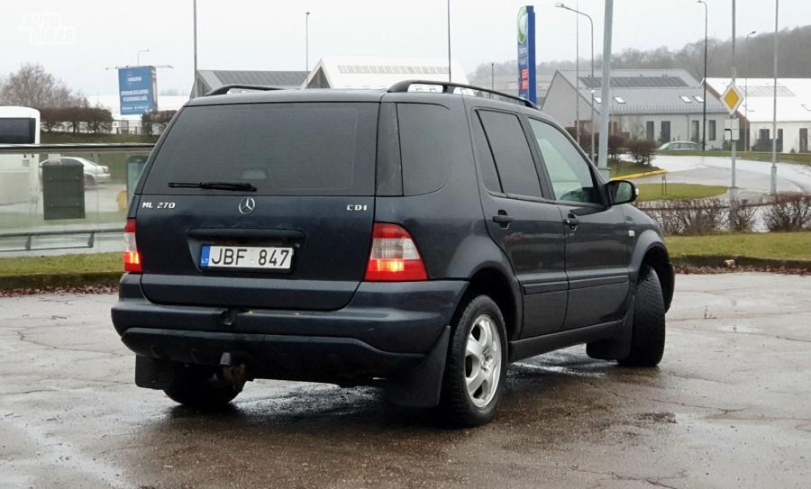 Blue Mercedes-Benz ML 270 2003 in Vilnius, with an engine capacity of 2.70 L and mileage of 400 thousand km for 1950 €, photo 2 on AUTOMOTO.COM.LV
