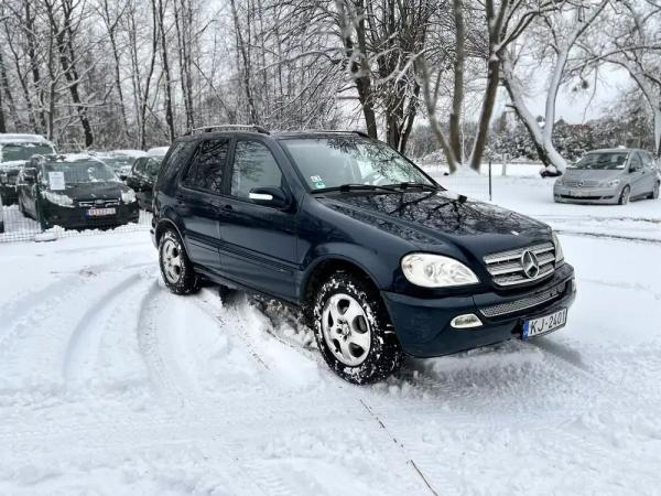 Blue Mercedes-Benz ML 270 2003 in Grobiņa, with an engine capacity of 2.70 L and mileage of 333 thousand km for 2800 €, photo 2 on AUTOMOTO.COM.LV