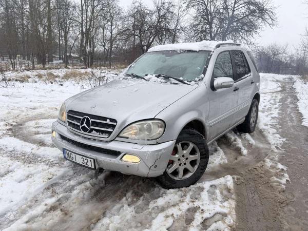Grey Mercedes-Benz ML 270 2004 in Vilnius, with an engine capacity of 2.69 L and mileage of 420 thousand km for 1900 €, photo 2 on AUTOMOTO.COM.LV
