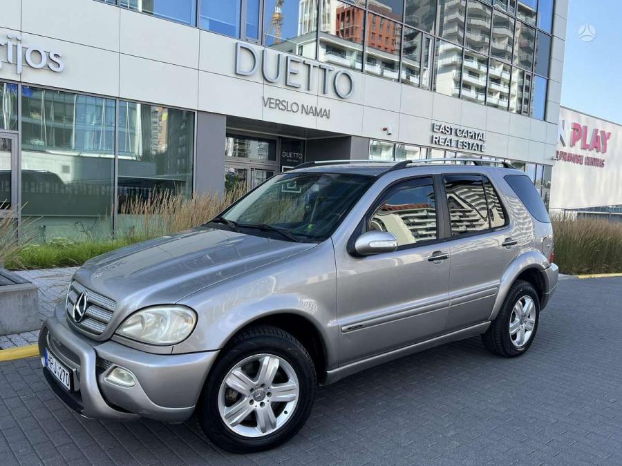 Pelēks Mercedes-Benz ML 270 2005 Viļņa, ar dzinēja tilpumu 2.70 L un nobraukumu 318 tūkst. km par 2250 €, foto 1 vietnē AUTOMOTO.COM.LV