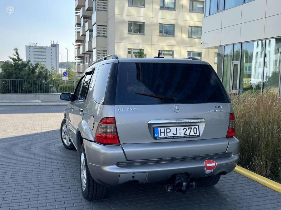 Pelēks Mercedes-Benz ML 270 2005 Viļņa, ar dzinēja tilpumu 2.70 L un nobraukumu 318 tūkst. km par 2250 €, foto 10 vietnē AUTOMOTO.COM.LV