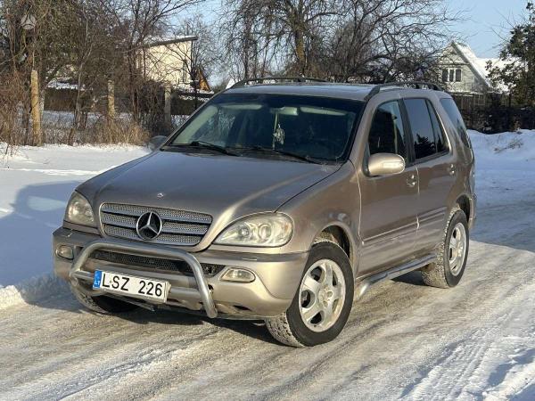 Dzeltens Mercedes-Benz ML 270 2002 Ukmergė, ar dzinēja tilpumu 2.70 L un nobraukumu 339 tūkst. km par 2350 €, foto 1 vietnē AUTOMOTO.COM.LV