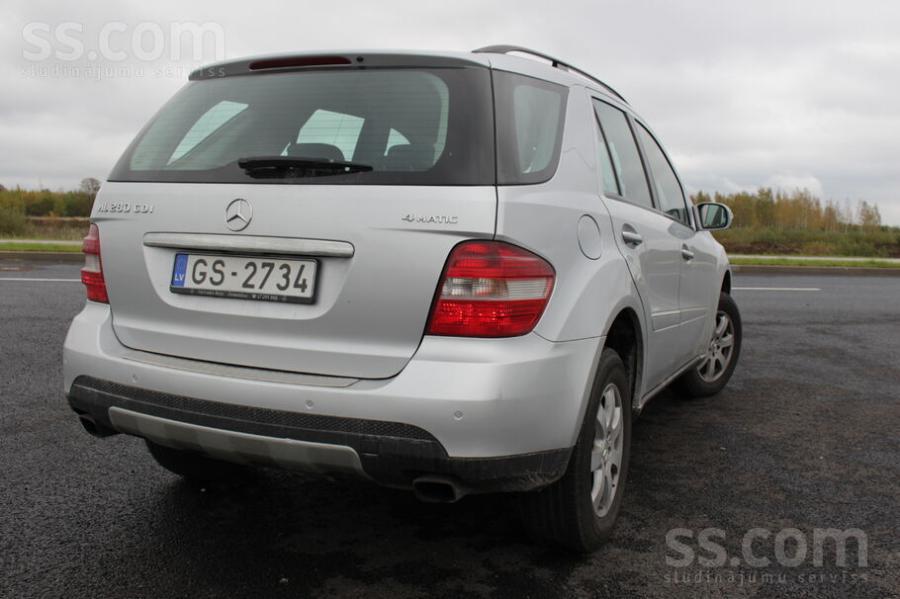 Pelēks Mercedes-Benz ML 280 2007 Jelgava, ar dzinēja tilpumu 3.00 L un nobraukumu 360 tūkst. km par 4500 €, foto 8 vietnē AUTOMOTO.COM.LV