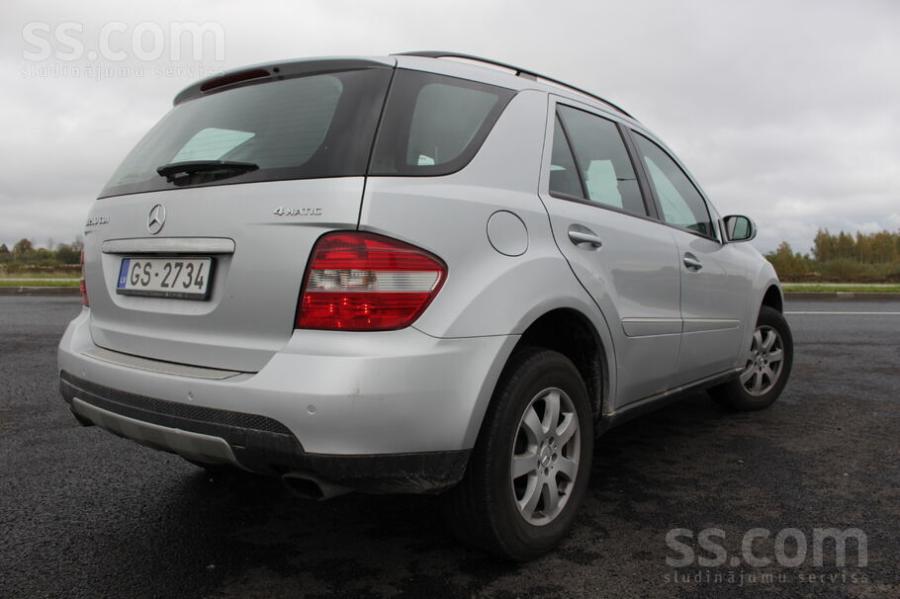 Pelēks Mercedes-Benz ML 280 2007 Jelgava, ar dzinēja tilpumu 3.00 L un nobraukumu 360 tūkst. km par 4500 €, foto 9 vietnē AUTOMOTO.COM.LV