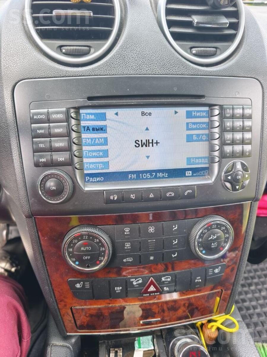 Sarkans Mercedes-Benz ML 280 2007 Rīga, ar dzinēja tilpumu 3.00 L un nobraukumu 462 tūkst. km par 3700 €, foto 10 vietnē AUTOMOTO.COM.LV