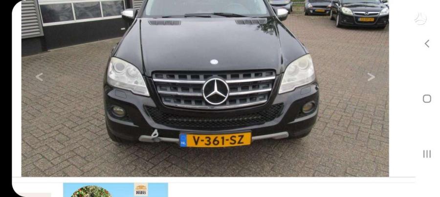 Melns Mercedes-Benz ML 300 2010 Kauņa, ar dzinēja tilpumu 3.00 L un nobraukumu 300 tūkst. km par 2600 €, foto 9 vietnē AUTOMOTO.COM.LV