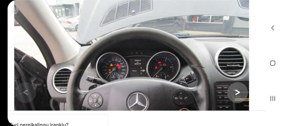 Melns Mercedes-Benz ML 300 2010 Kauņa, ar dzinēja tilpumu 3.00 L un nobraukumu 300 tūkst. km par 2600 €, foto 15 vietnē AUTOMOTO.COM.LV
