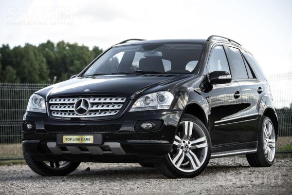 Black Mercedes-Benz ML 320 2006 in Tukums, with an engine capacity of 3.00 L and mileage of 0 thousand km for 5999 €, photo 7 on AUTOMOTO.COM.LV