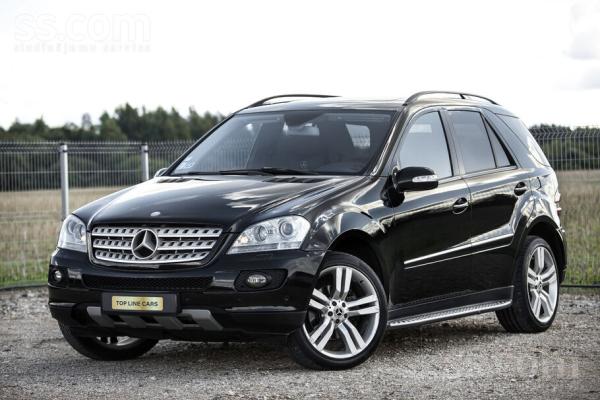 Black Mercedes-Benz ML 320 2006 in Tukums, with an engine capacity of 3.00 L and mileage of 0 thousand km for 5999 €, photo 8 on AUTOMOTO.COM.LV