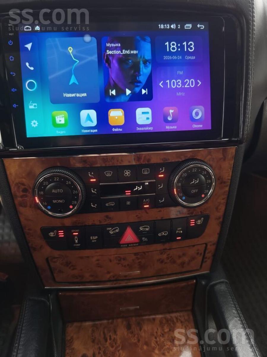 Черный Мерседес МЛ 320 2007 в Рига, объемом двигателя 3.00 л и пробегом 226 тыс. км за 5995 €, фото 15 на AUTOMOTO.COM.LV