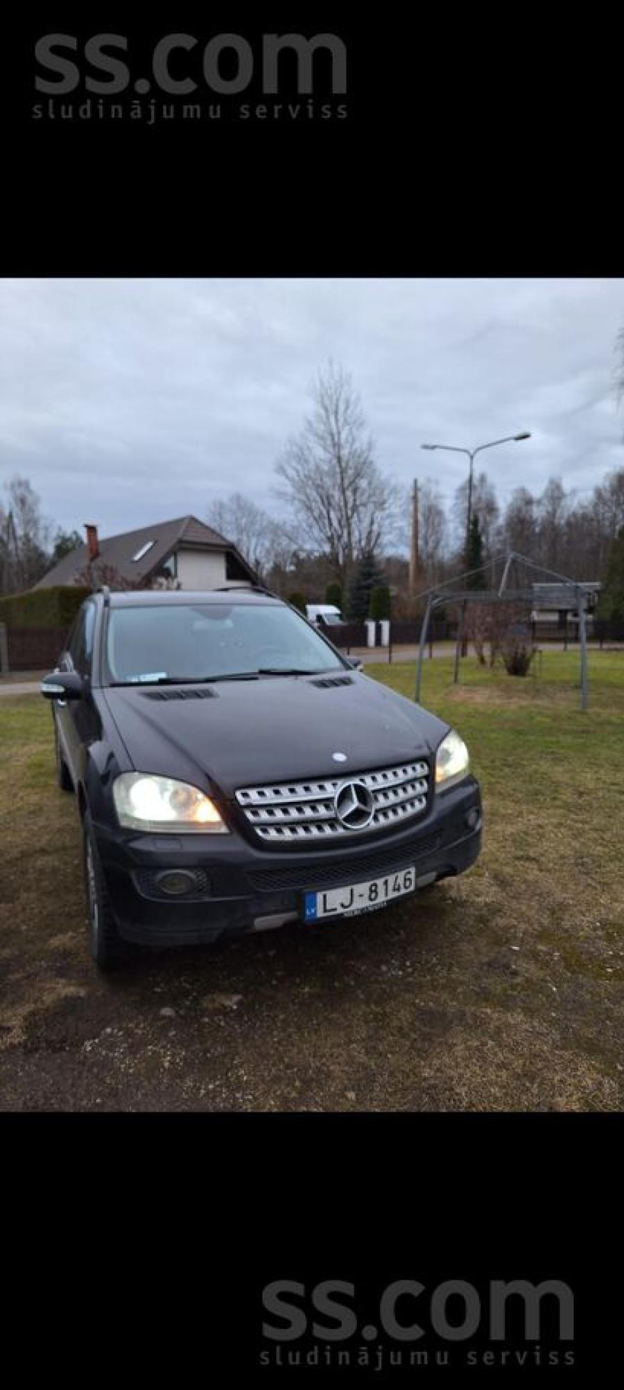 Melns Mercedes-Benz ML 320 2007 Rīga, ar dzinēja tilpumu 3.00 L un nobraukumu 337 tūkst. km par 4200 €, foto 1 vietnē AUTOMOTO.COM.LV