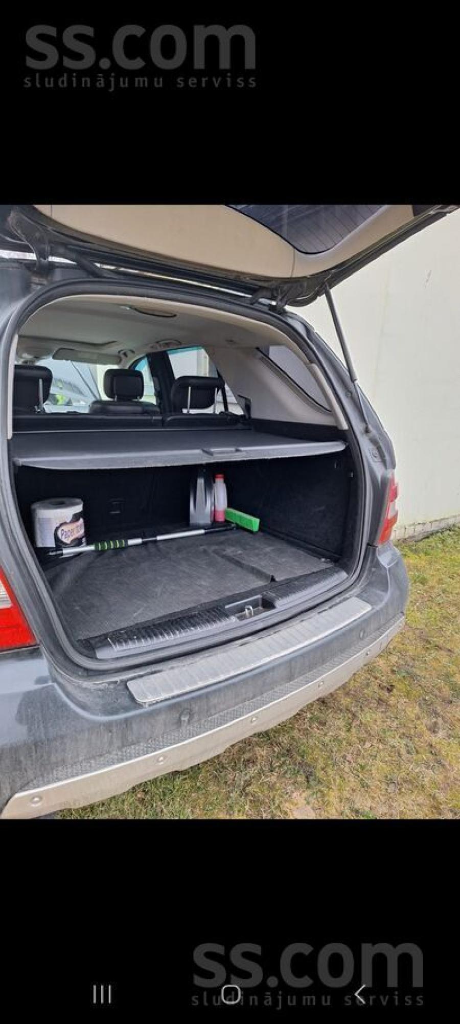Melns Mercedes-Benz ML 320 2007 Rīga, ar dzinēja tilpumu 3.00 L un nobraukumu 337 tūkst. km par 4200 €, foto 4 vietnē AUTOMOTO.COM.LV
