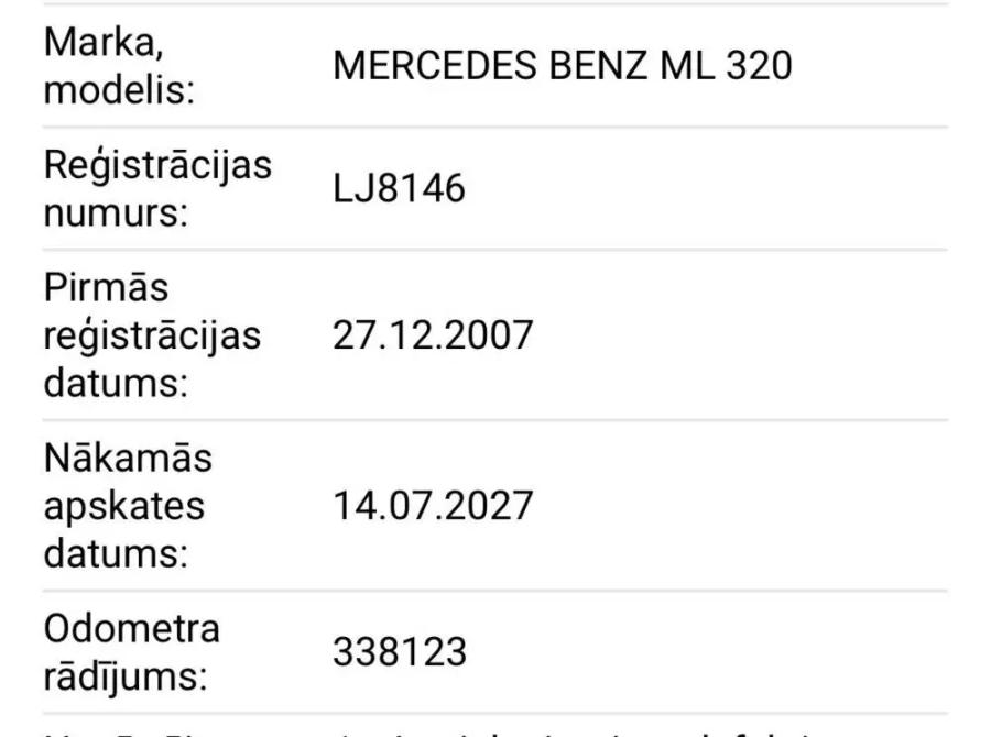 Melns Mercedes-Benz ML 320 2007 Rīga, ar dzinēja tilpumu 3.00 L un nobraukumu 339 tūkst. km par 3990 €, foto 23 vietnē AUTOMOTO.COM.LV