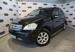 Black Mercedes-Benz ML 320 2008 in Aizkraukle, with an engine capacity of 3.00 L and mileage of 0 thousand km for 5450 €, photo 1 on AUTOMOTO.COM.LV
