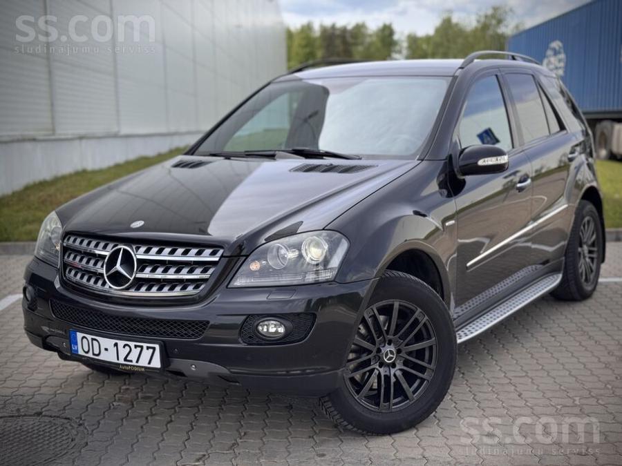 Black Mercedes-Benz ML 320 2008 in Riga, with an engine capacity of 3.00 L and mileage of 239 thousand km for 750 €, photo 1 on AUTOMOTO.COM.LV