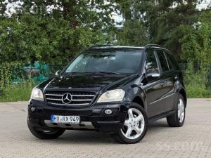 Black Mercedes-Benz ML 320 2008 in Riga, with an engine capacity of 3.00 L and mileage of 0 thousand km for 6850 €, photo 1 on AUTOMOTO.COM.LV