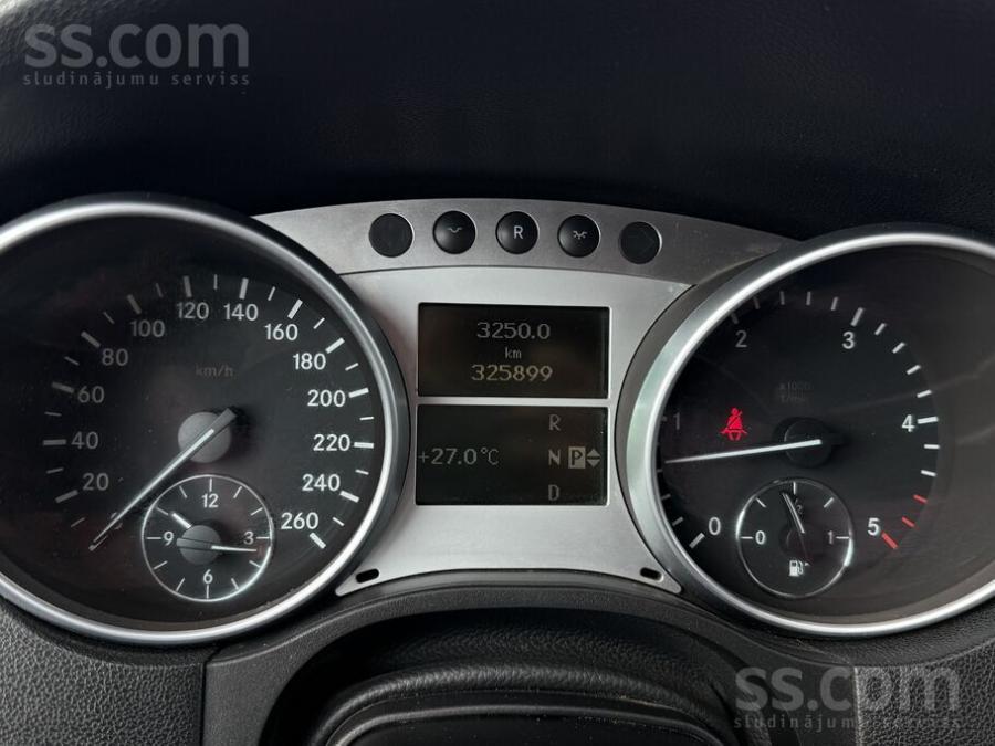 Black Mercedes-Benz ML 320 2008 in Liepaja, with an engine capacity of 3.00 L and mileage of 359 thousand km for 4500 €, photo 24 on AUTOMOTO.COM.LV