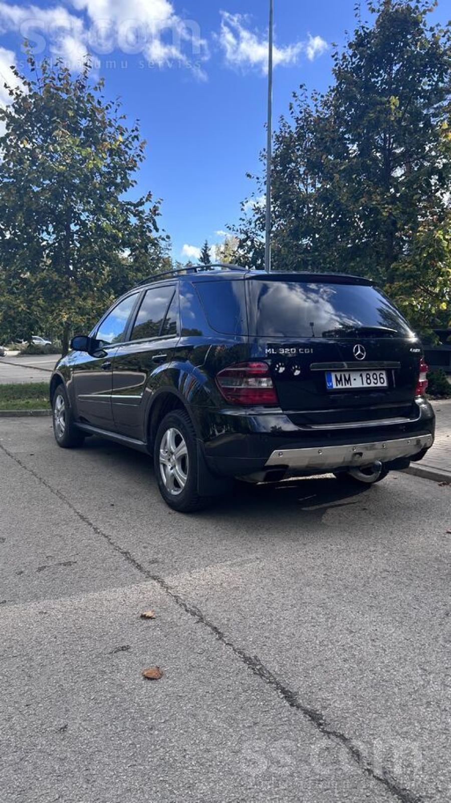 Черный Мерседес МЛ 320 2008 в Огре, объемом двигателя 3.00 л и пробегом 325 тыс. км за 4795 €, фото 5 на AUTOMOTO.COM.LV