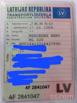 Мерседес МЛ 320 2008 в Даугавпилс, объемом двигателя 3.00 л и пробегом 460 тыс. км за 5400 €, фото 10 на AUTOMOTO.COM.LV